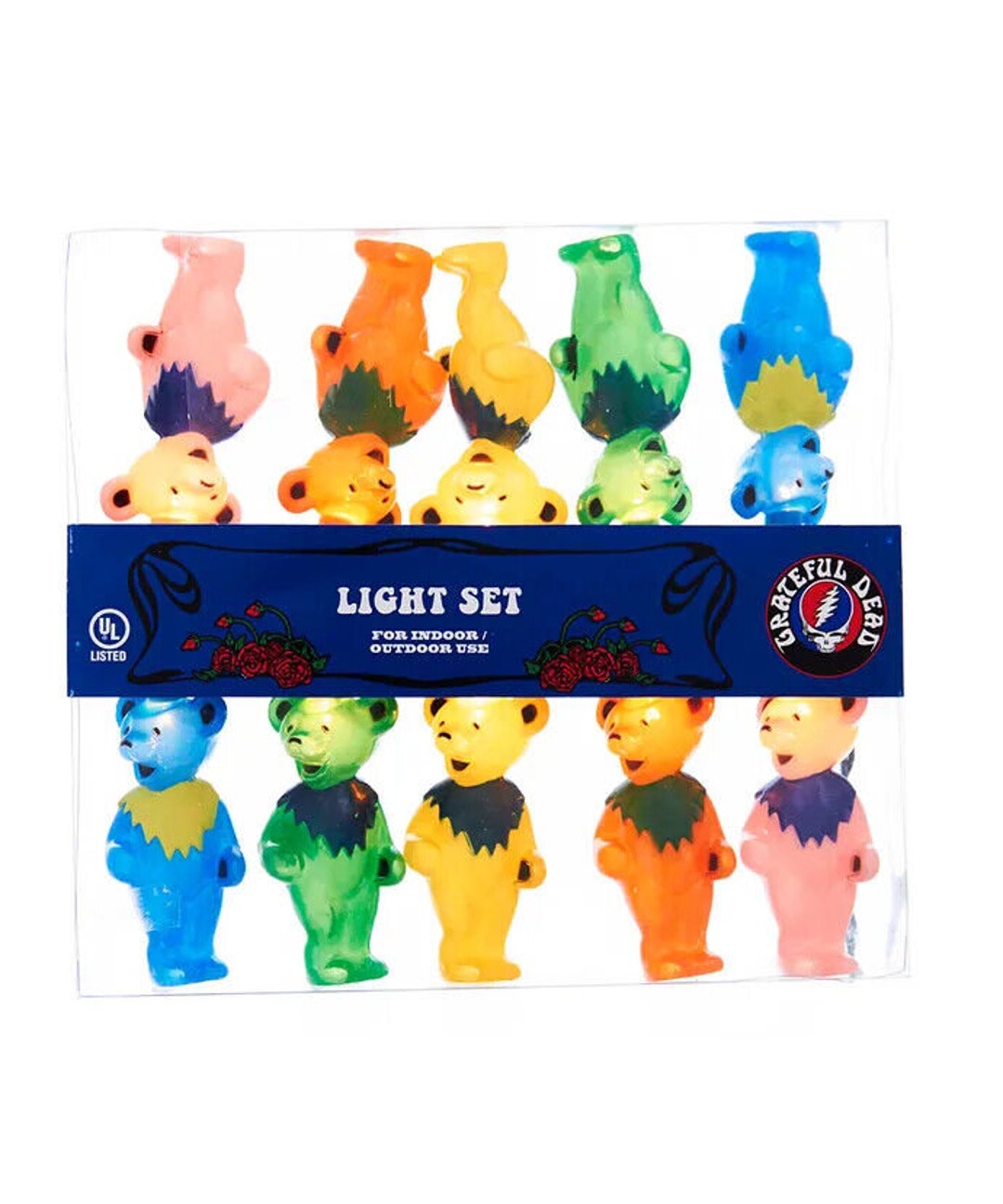 Ul 10 Light Official Grateful Dead™ Bears String Lights Set Gd9141 - Etsy