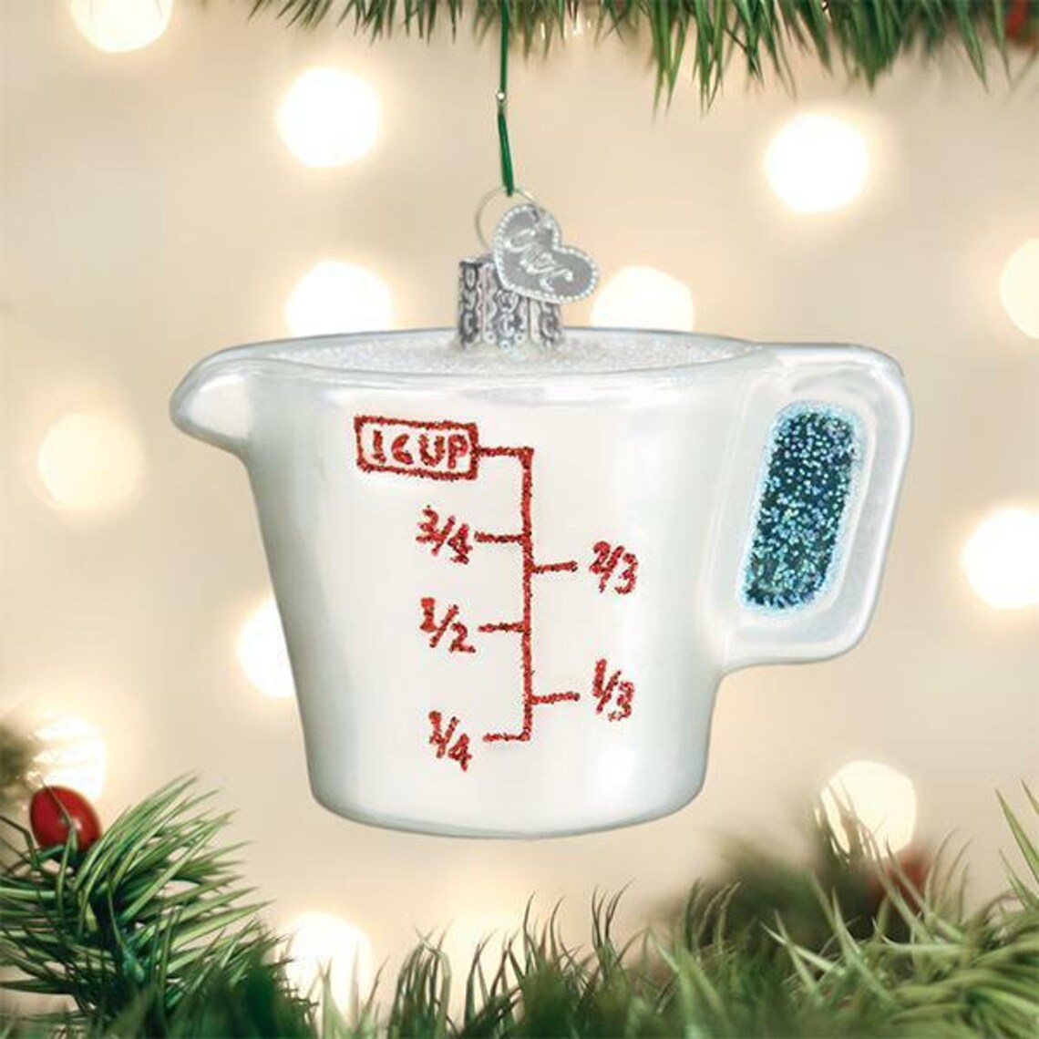 Old World Christmas Measuring Cup Kitchen Utensil Glass - Etsy