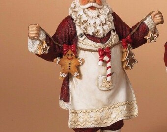Chef Santa Figurine - Etsy