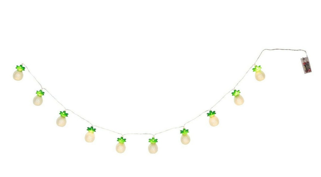 Led Pineapple String Lights 10 Light Set Novelty Lights B22610 - Etsy