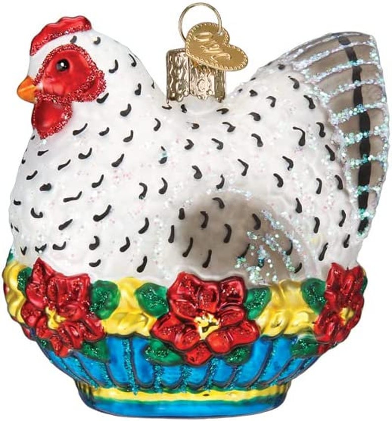 Old World Christmas French Hen 12 Days of Christmas Glass Xmas - Etsy