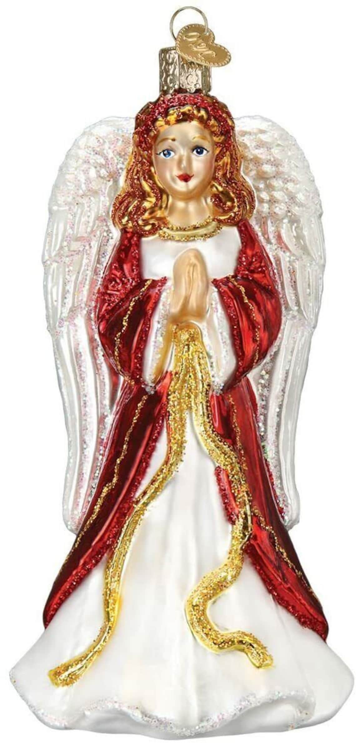 Old World Christmas Divinity Angel Glass Christmas Ornament - Etsy