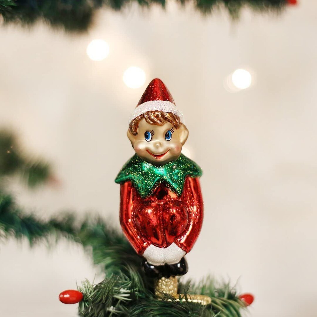 Old World Christmas Pixie With Clip Glass Clip-on Christmas Ornament ...