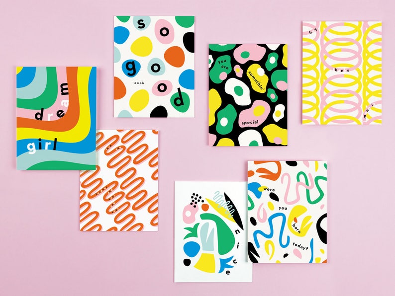 Were You Born Today? Funny Abstract Shapes Birthday Card, Unbirthday ...