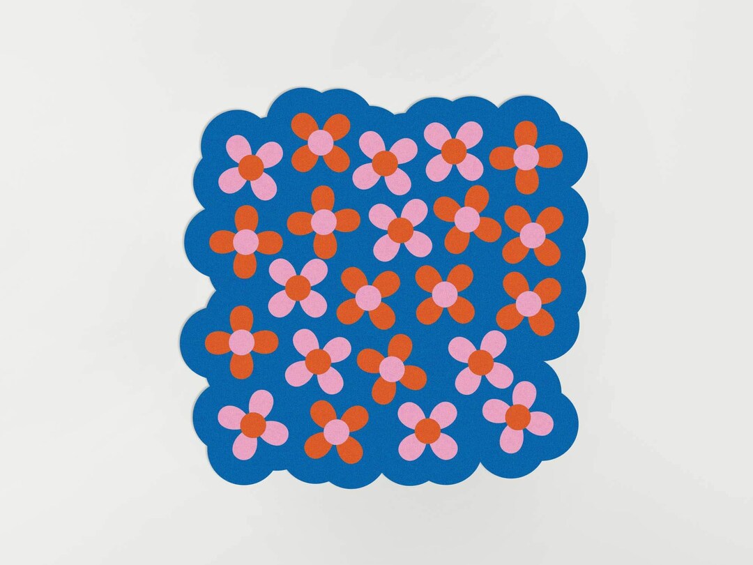 Cluster Fleurs Die Cut Vinyl Sticker, Waterproof Vinyl Sticker for ...