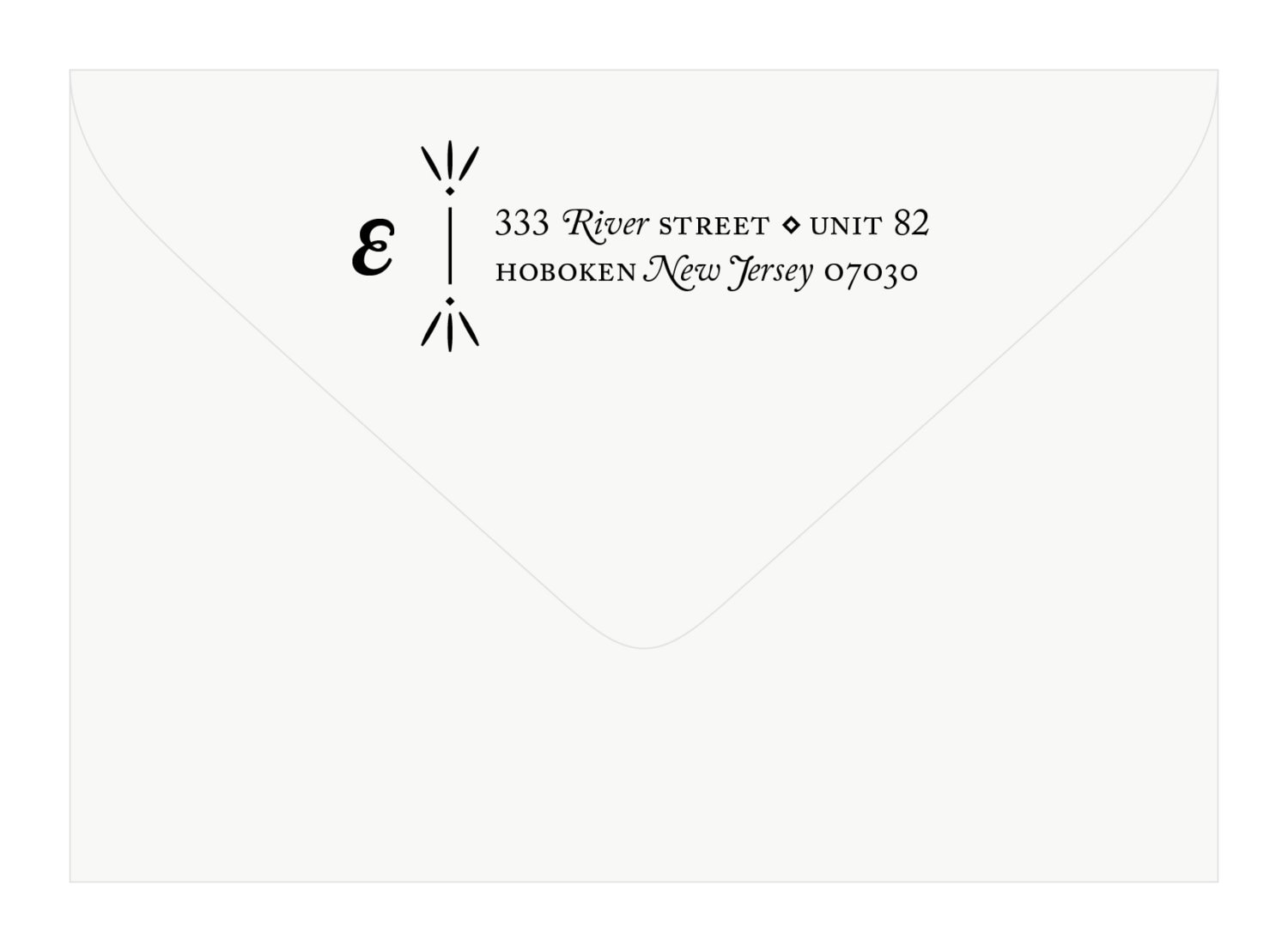 Return Address Stamp Initial Stamp Custom Stamp Self | Etsy