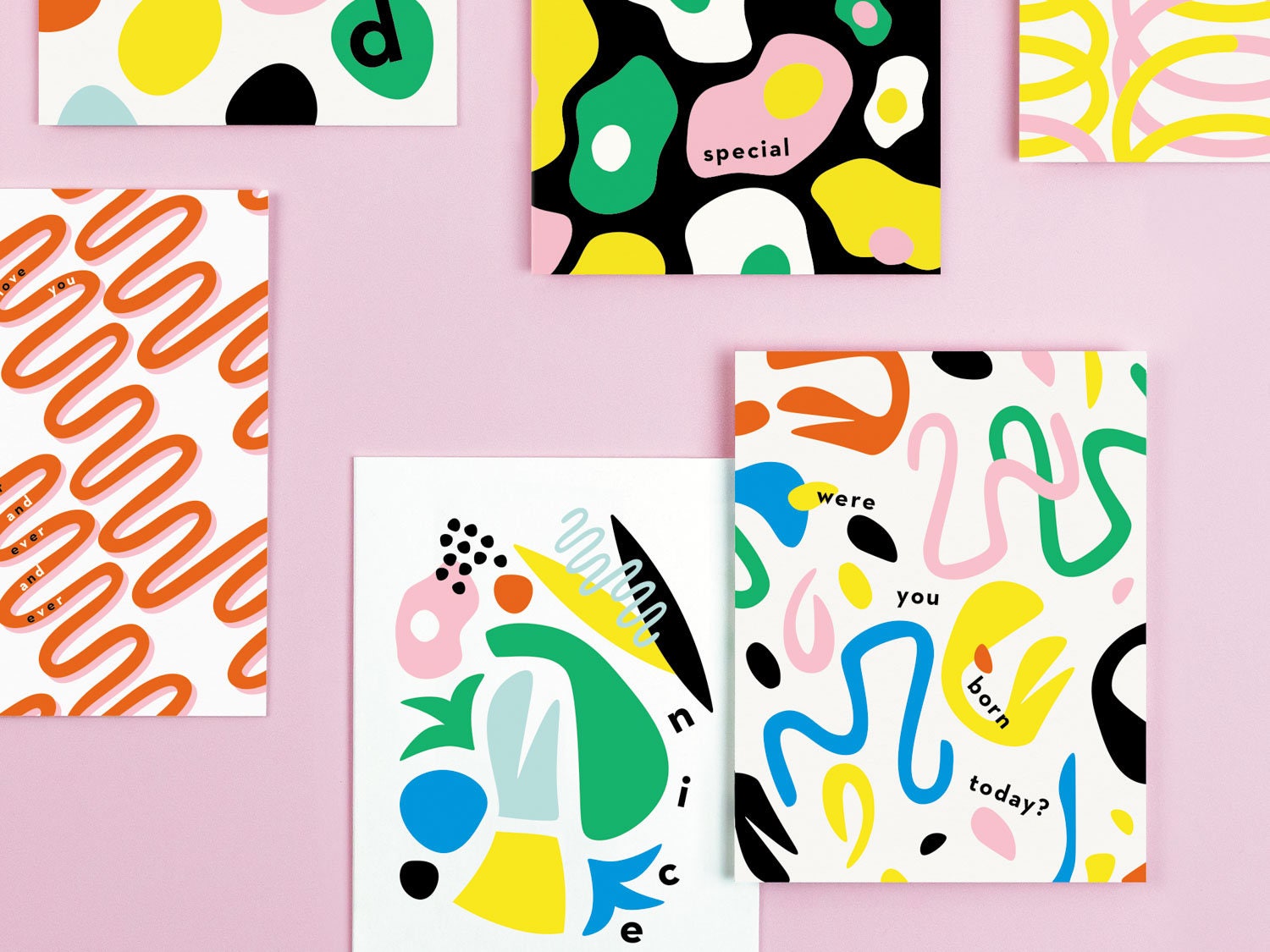 Were You Born Today? Funny Abstract Shapes Birthday Card, Unbirthday ...