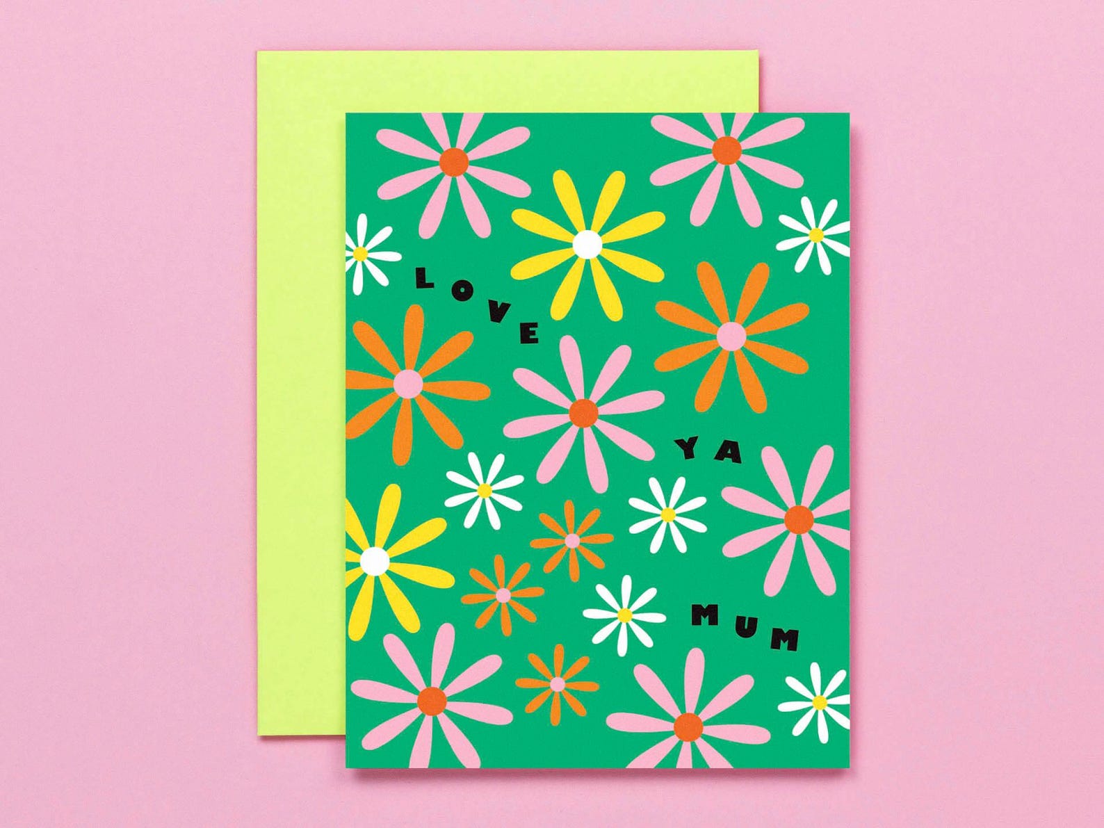 Daisy Mom / Daisy Mum, Floral Pattern Mother's Day Card, Mum Card, Mom ...