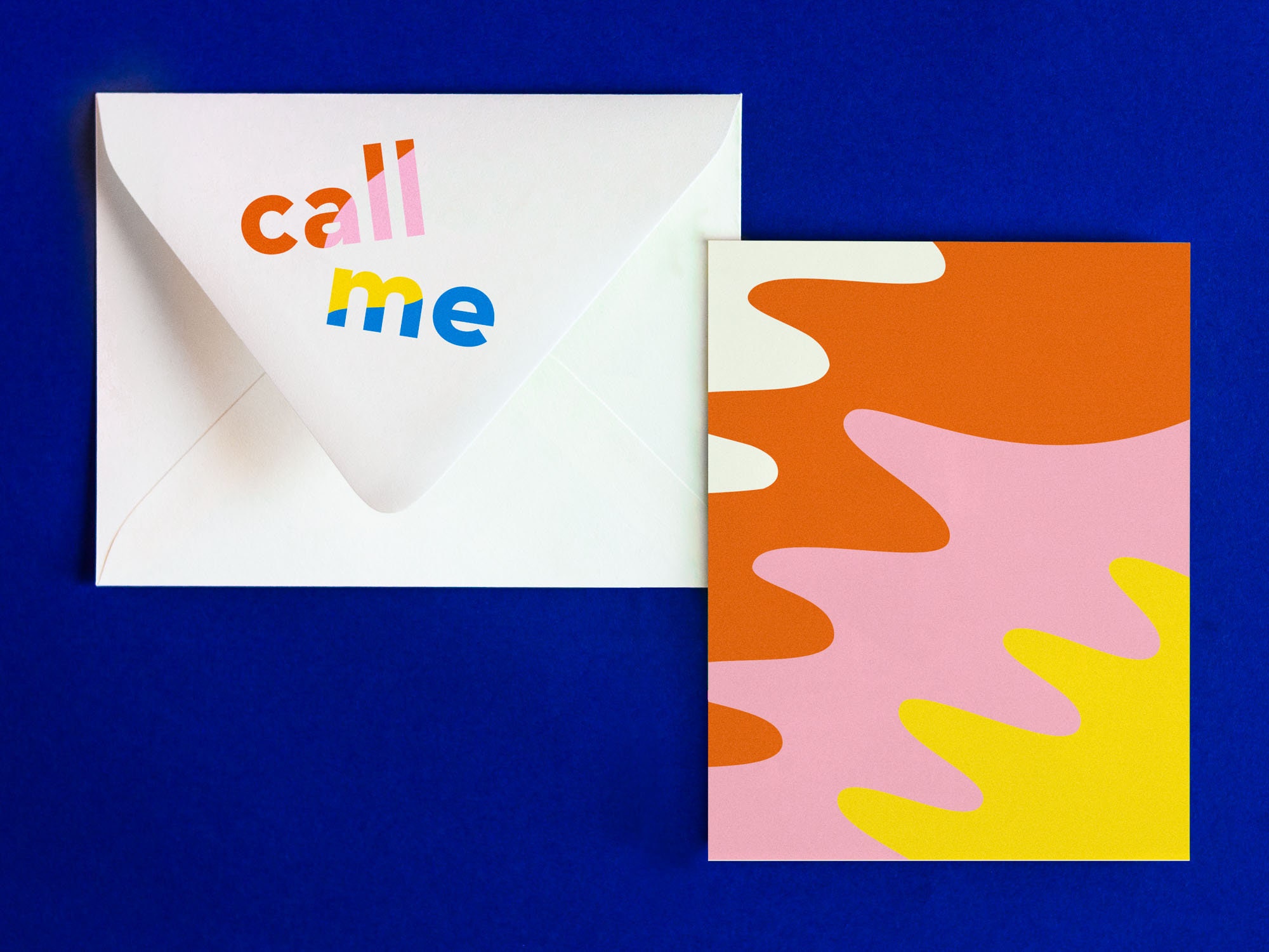 Funny Thinking of You Card, Call Me Card • Blank Pattern Card W ...