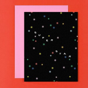Super Star Friendship or Congrats Card - Etsy
