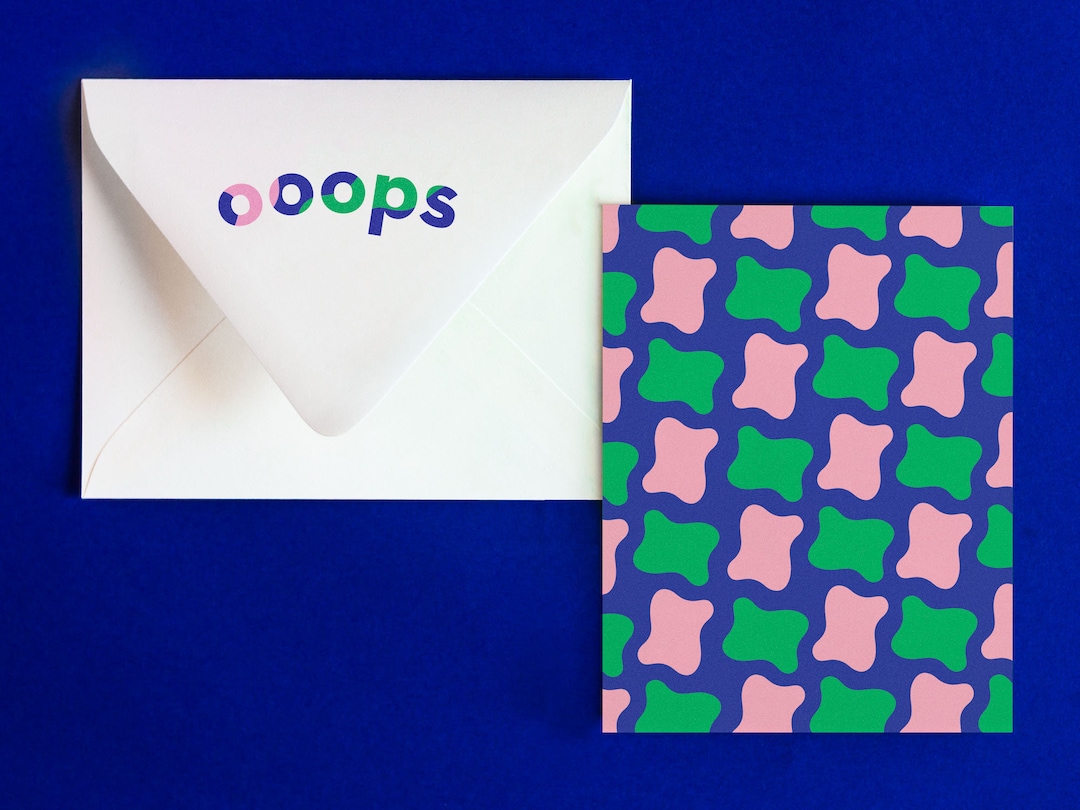 Funny Sorry Card, Apology Card, Oops • Blank Pattern Card W/ Printed ...