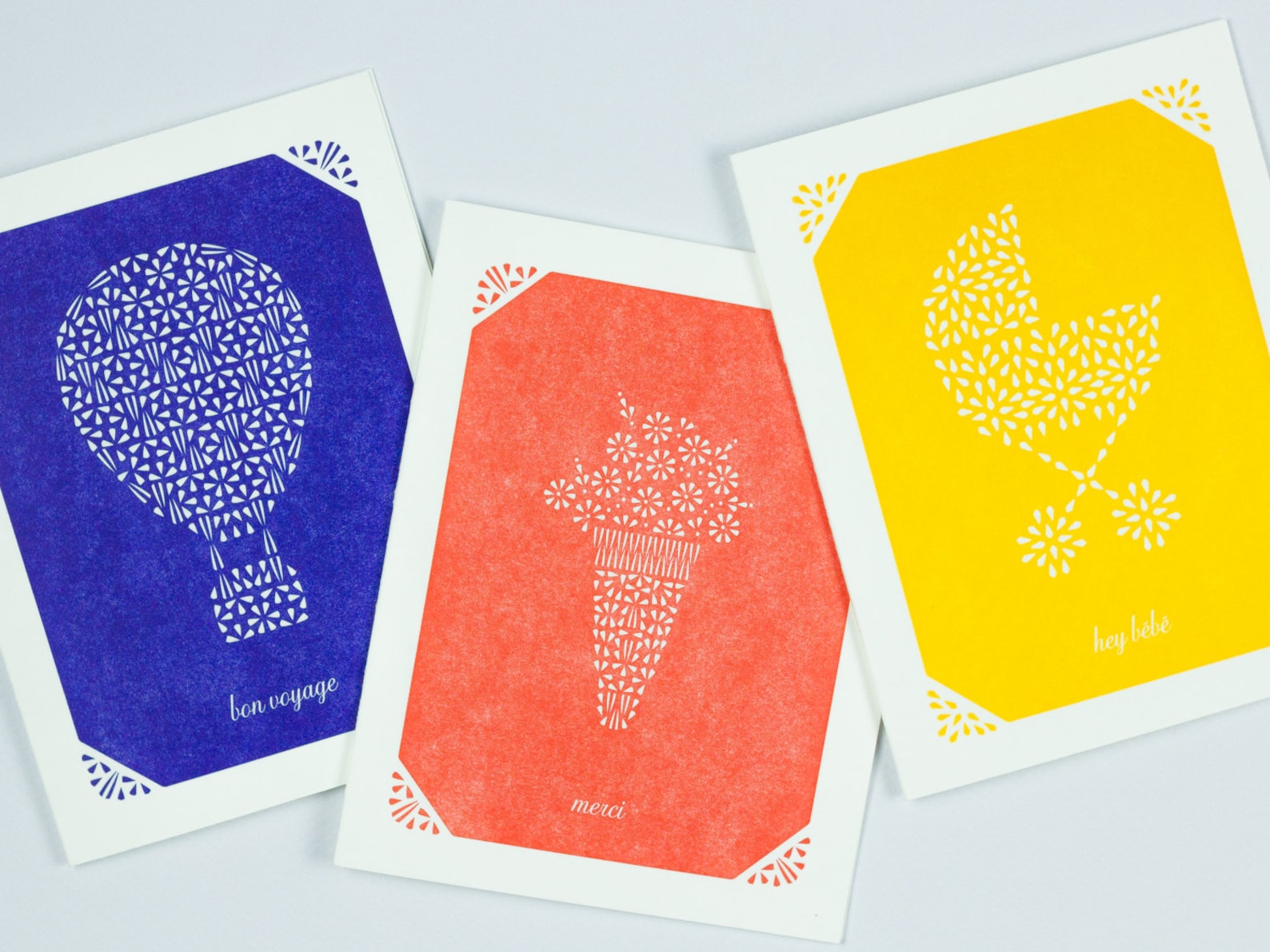 Merci Thank You Card - Merci Cards - Letterpress Thank You Card ...