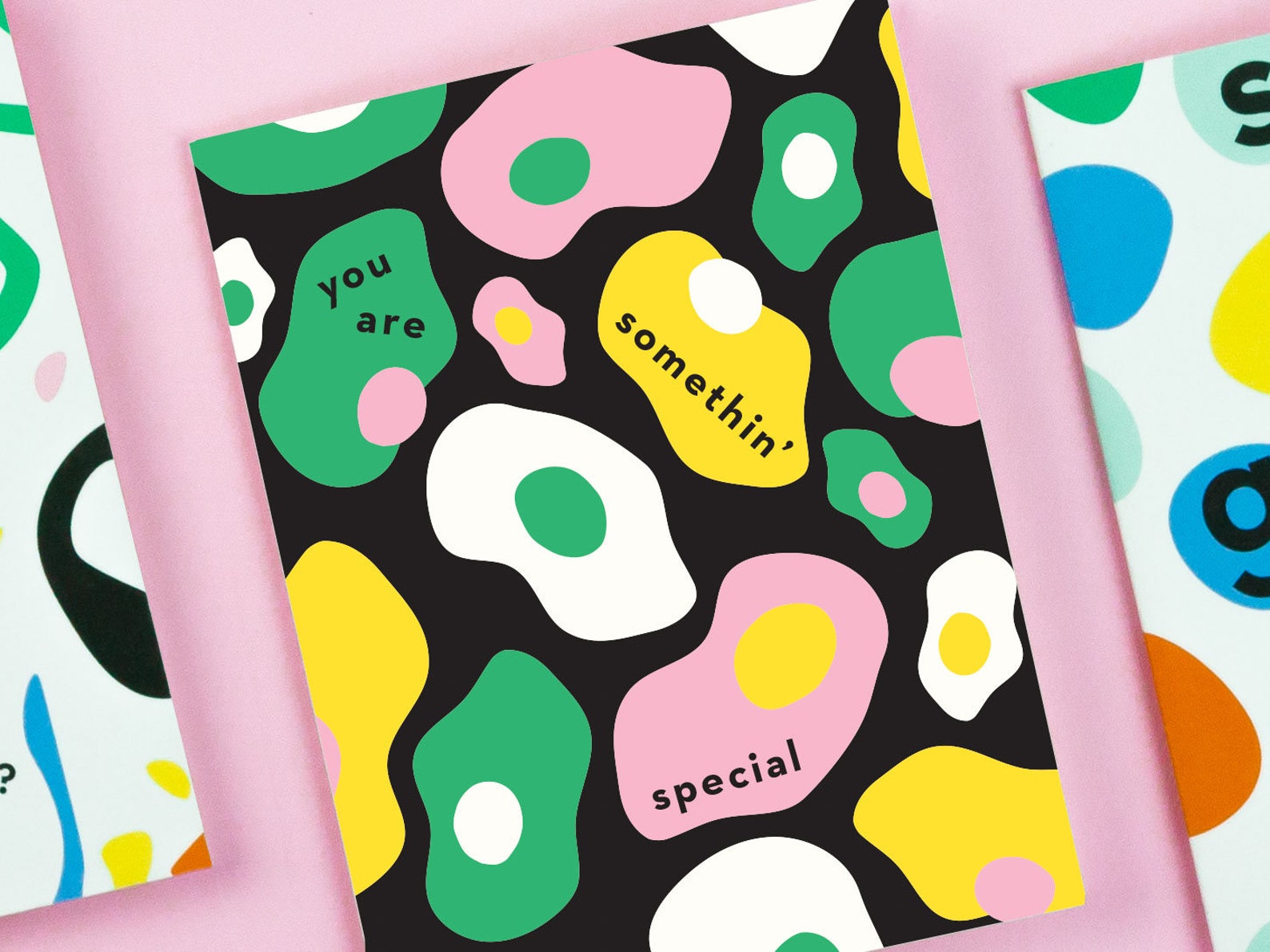 You Are Somethin' Special Pyschadelic Eggs Thank You Card, Birthday ...