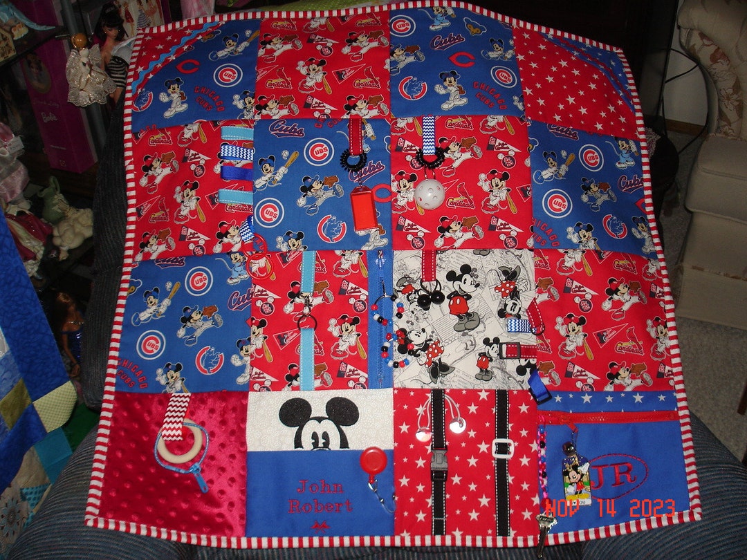 LARGE Custom Mickey Mouse Baseball Fidget Activity Tactile - Etsy