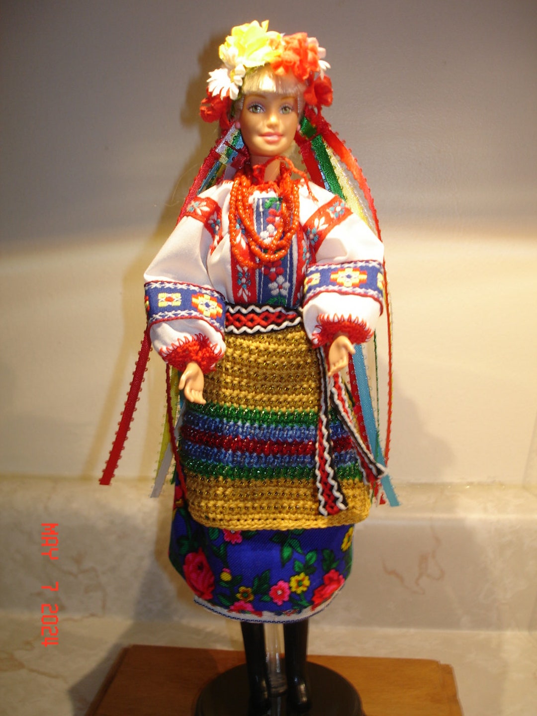 Ukrainian Barbie Fashion Doll and Outfit Hand Sewn Outfit and Barbie ...