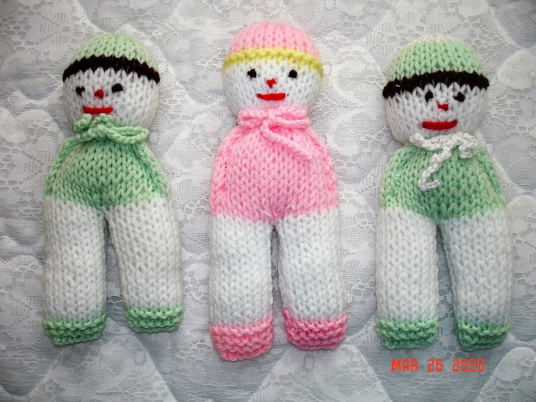 Damn It Doll, Hand Knit Comfort Doll, Worry Doll, Doll to Fit in a ...