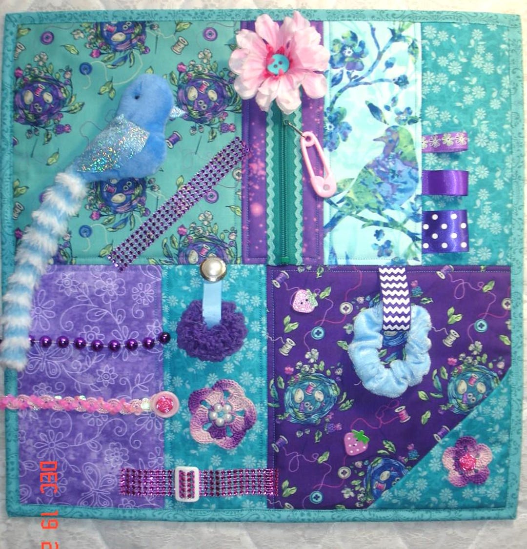 Ready Made Purple Bluebird OF HAPPINESS Sewing Theme Fidget Activity ...