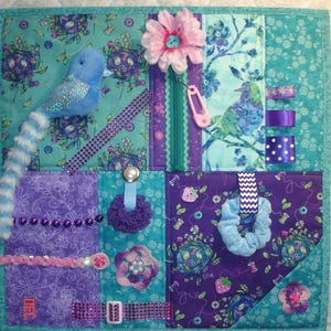 Ready Made Purple Bluebird OF HAPPINESS Sewing Theme Fidget Activity ...