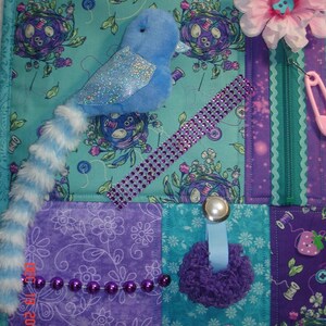 Ready Made Purple Bluebird OF HAPPINESS Sewing Theme Fidget Activity ...