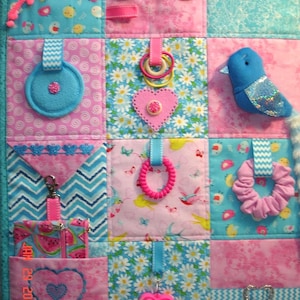 Ready Made Pink/blue Bluebird of Happiness Fidget Activity Tactile ...