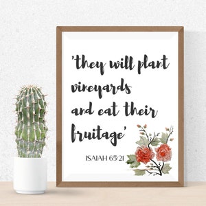 Printable Scripture Bible Verse Quote Isaiah Jw Christian - Etsy