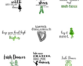 Irish Dancer SVG Silhouette Irish Dancing Clipartirish - Etsy