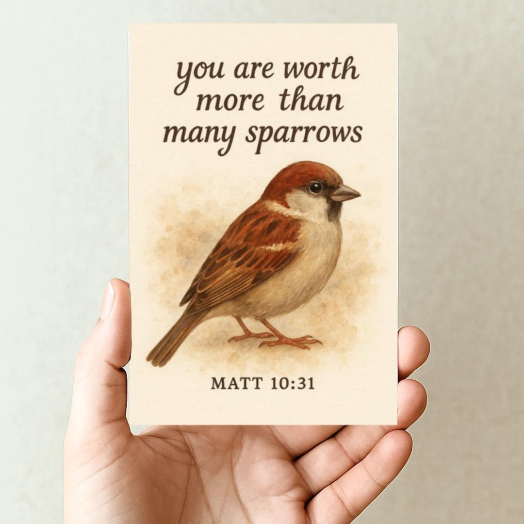 Many Sparrows JW Printable - Baptism Card - Pioneer School Gift - Best ...