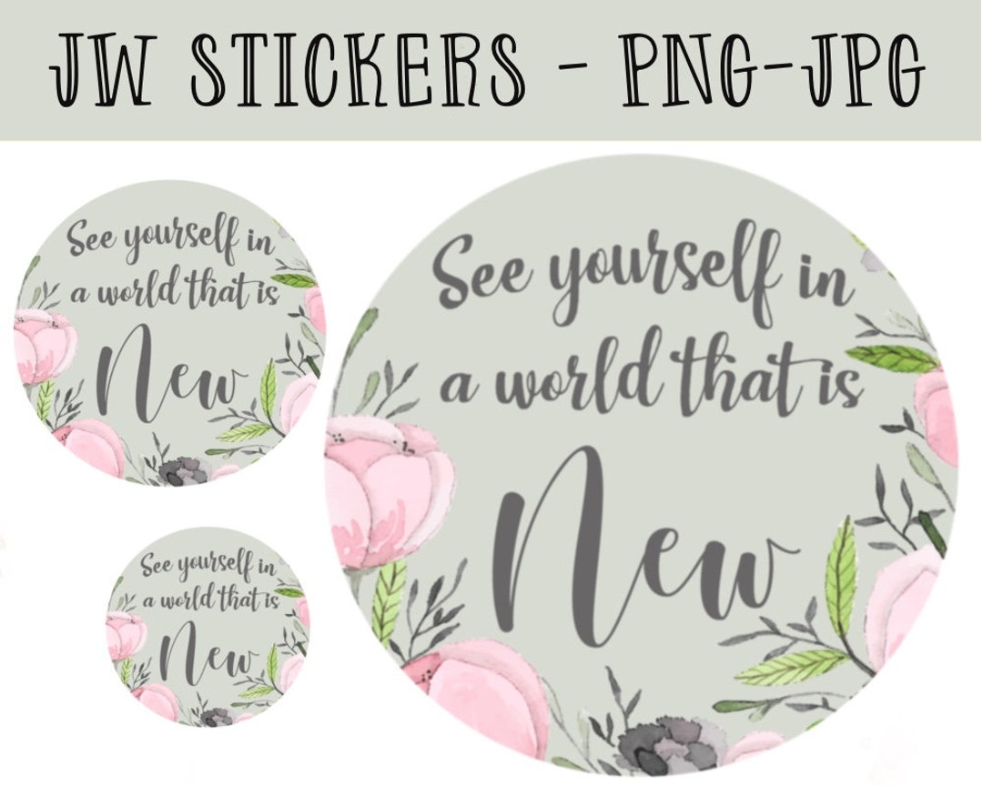 JW Printable Stickers - Jw Card - Jw Bookmark - Jw Gift - Baptism Gift ...