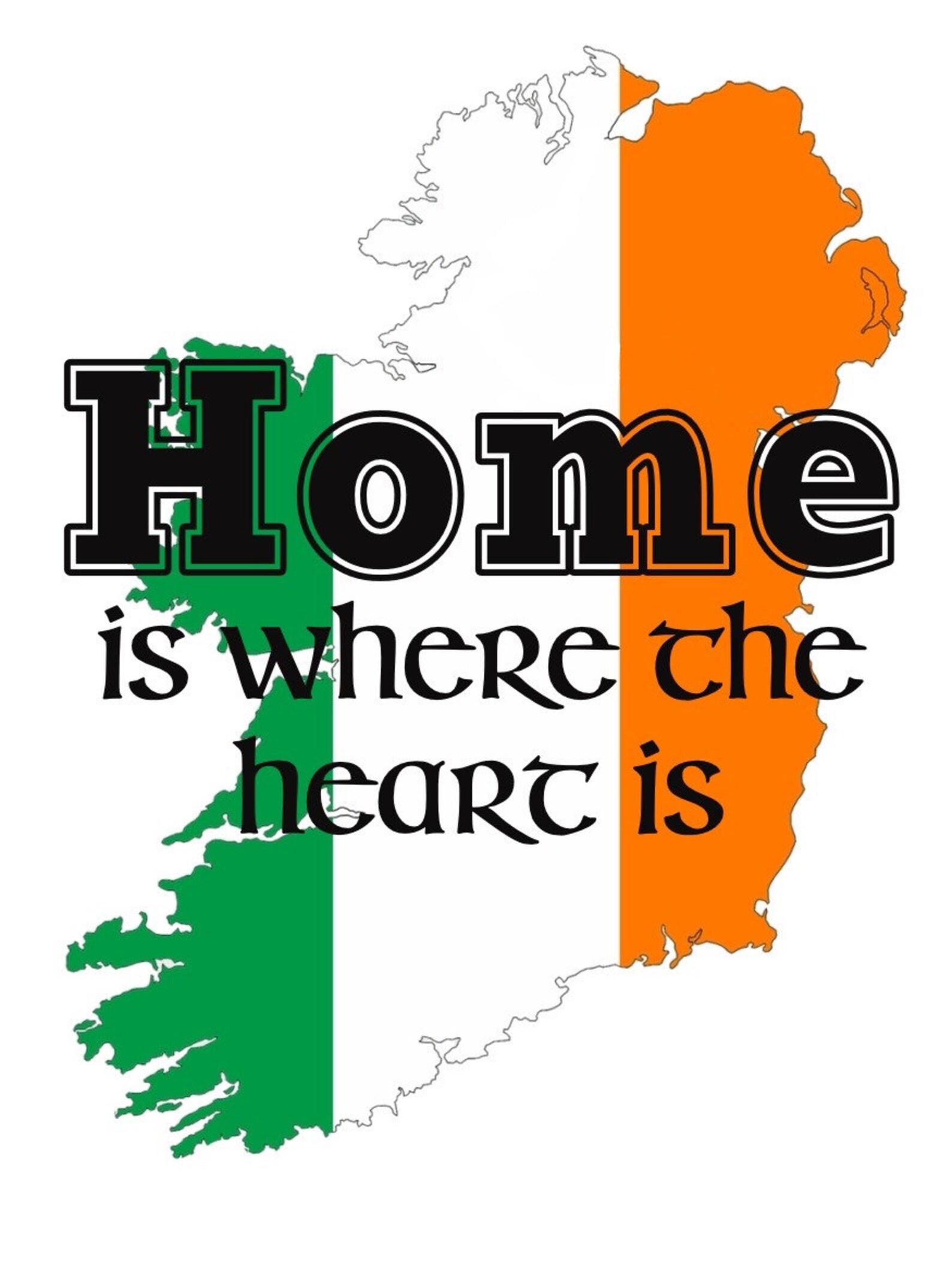Ireland Home SVG Map - Irish SVG - Ireland Cutting File - Irish Cutting ...