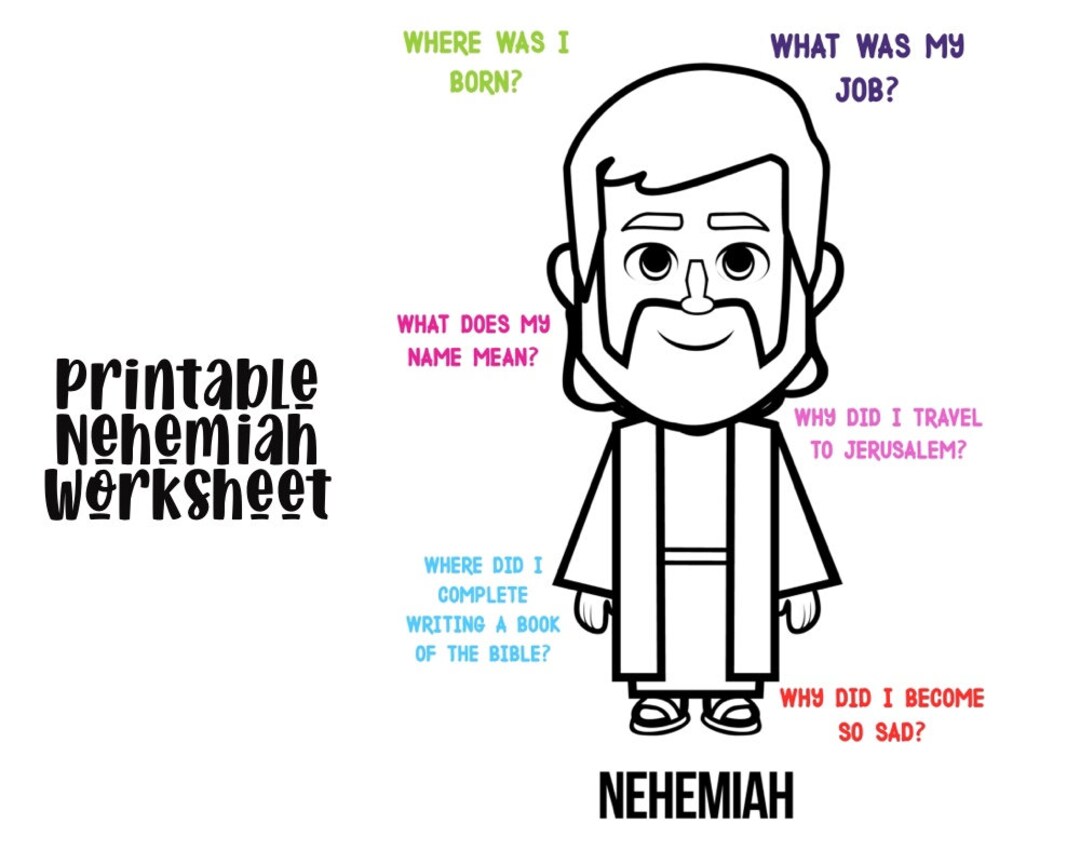 Kids Printable Nehemiah Worksheet - Jw Convention - Best Life Ever ...