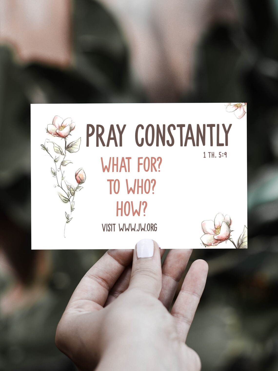 JW Ministry Printable Card - Encouragement Bible Verse -jw Printable ...