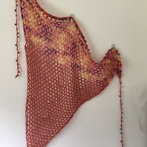 PDF Crochet Sarong Pattern- Beach Cover up - Hippy Festival Boho Sarong ...