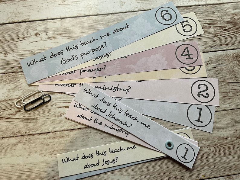 Printable JW Bible Reading Prompt Sheet Jehovahs Witnesses - Etsy