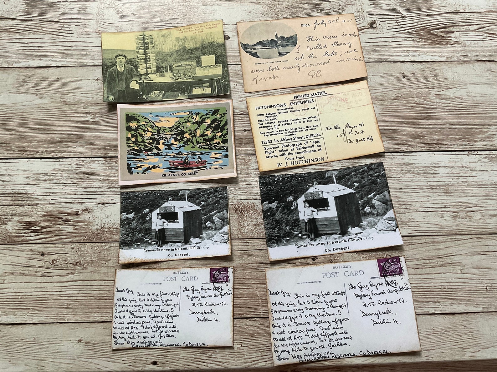 Printable Mini Vintage Irish Postcards - Ireland Ephemera - Digikit ...