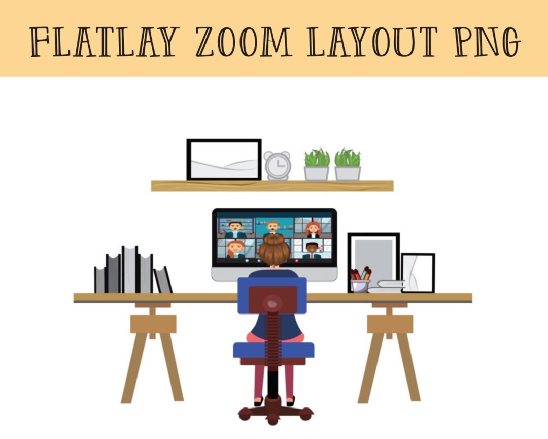 Flatlay ZOOM Clip Art - Jw Zoom Printable - Card Making - Sublimation ...