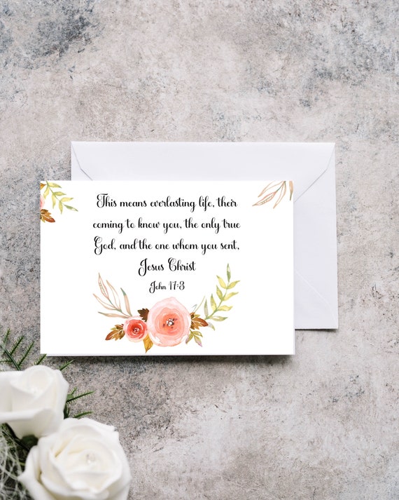 JW Scripture Verse Printable Cards Floral Notepaper Best | Etsy