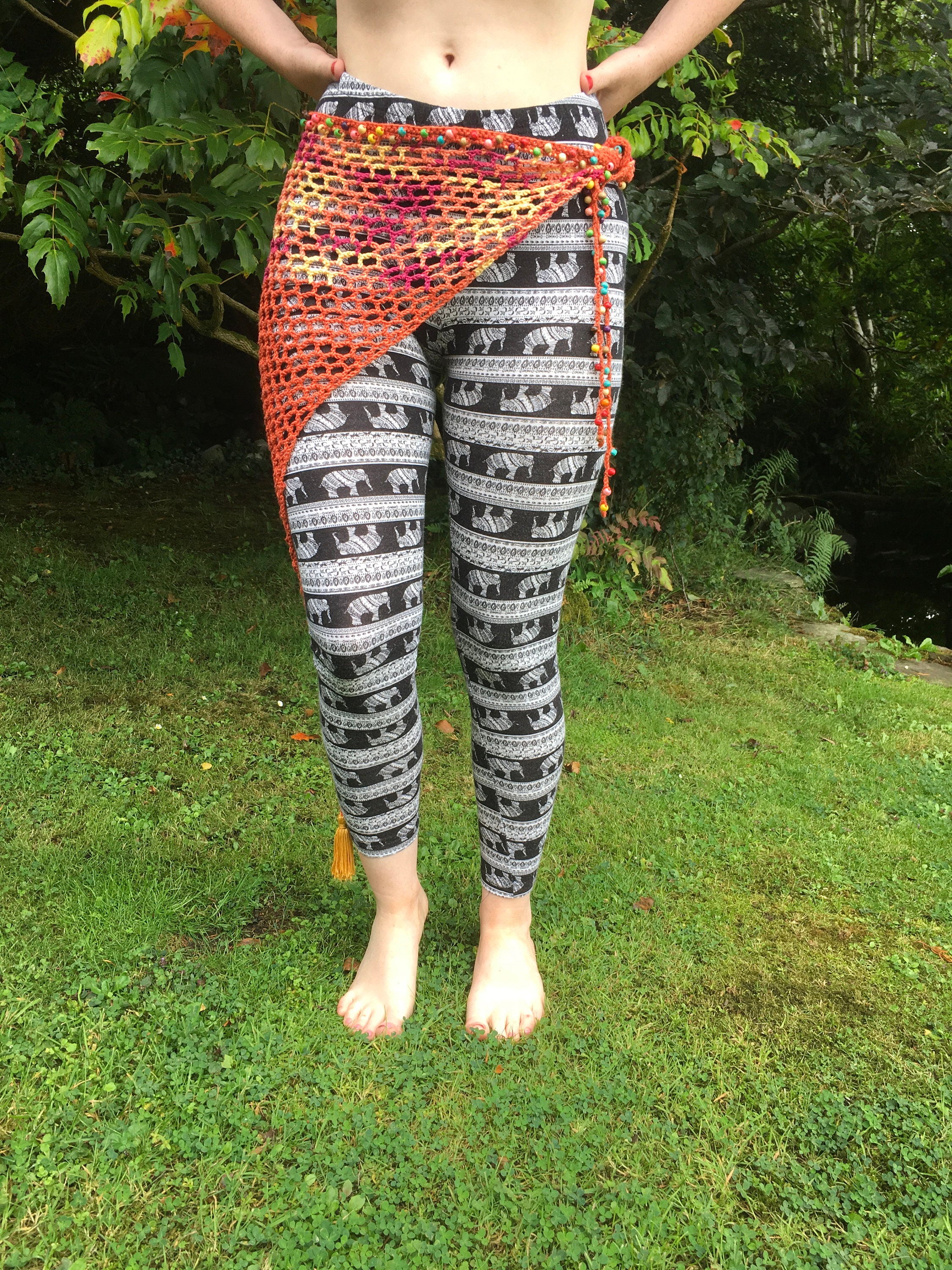 PDF Crochet Sarong Pattern- Beach Cover up - Hippy Festival Boho Sarong ...
