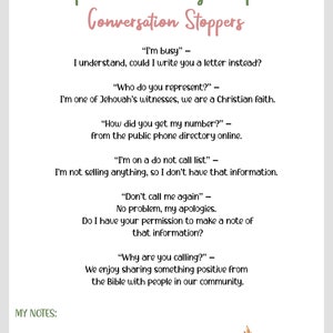 JW Telephone Witnessing Template - Jw Printable Letter Writing Card ...