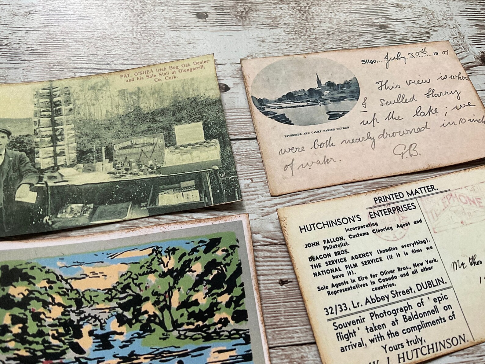 Printable Mini Vintage Irish Postcards Ireland Ephemera | Etsy