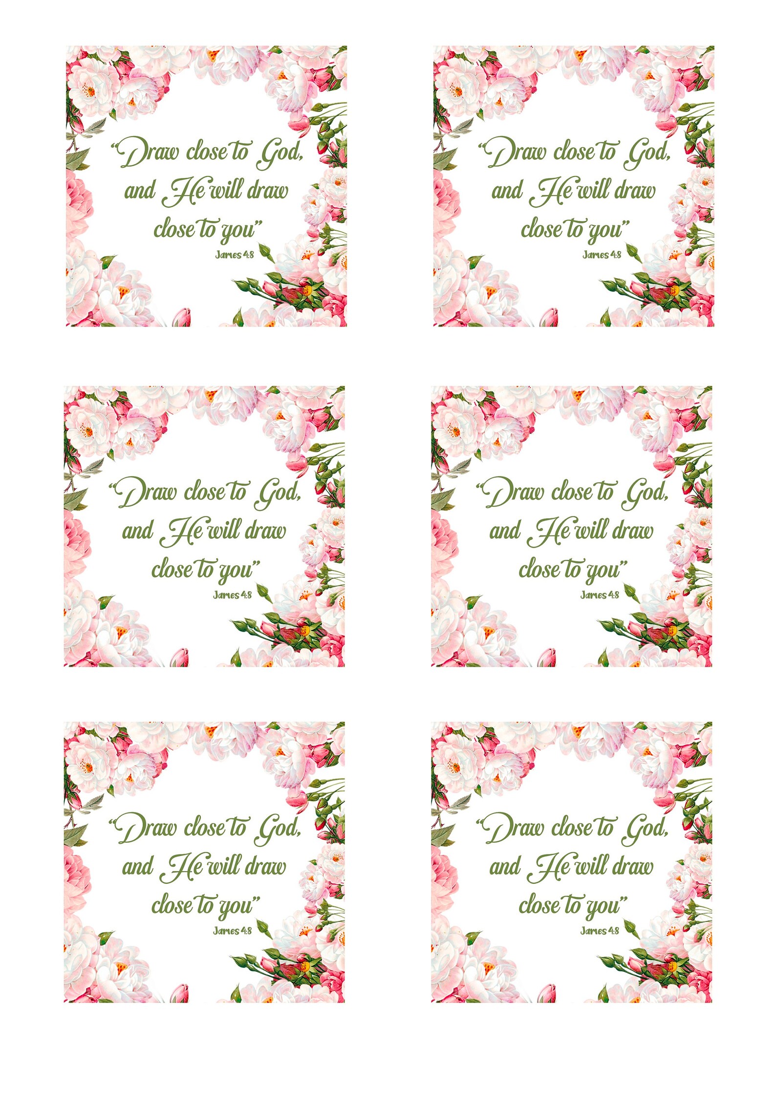 Scripture Printable Card - Encouragement Bible Verse -jw Printable ...