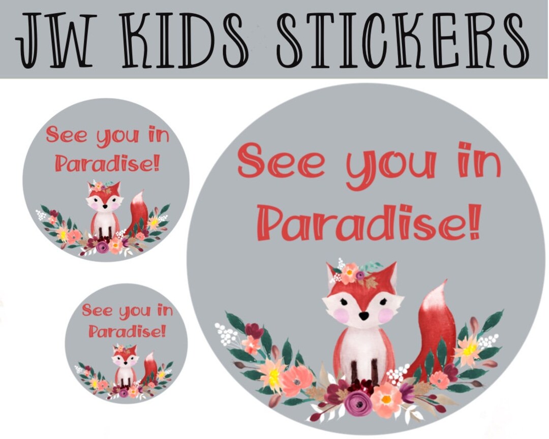 JW Printable Stickers - Jw Card - Jw Bookmark - Jw Gift - Baptism Gift ...