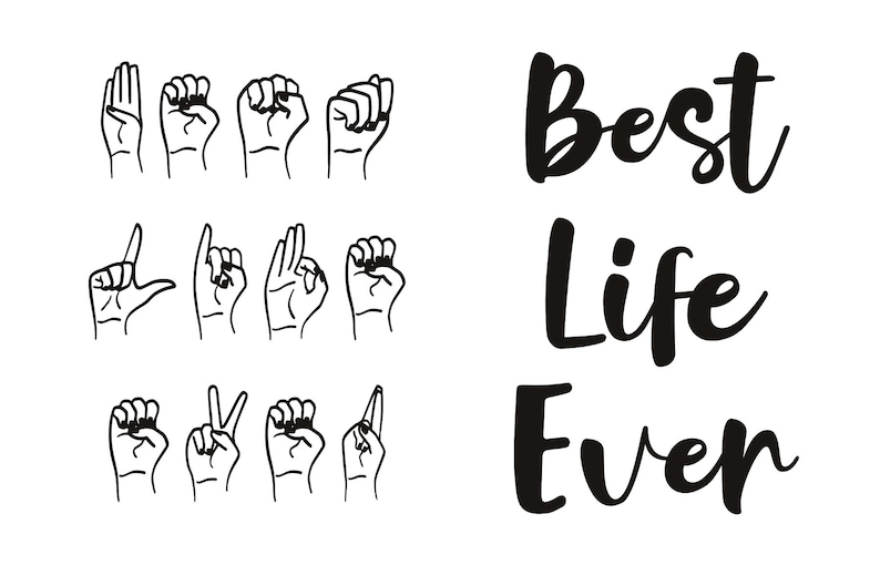 JW Sign Language Printable Card Best Life Ever Deaf - Etsy