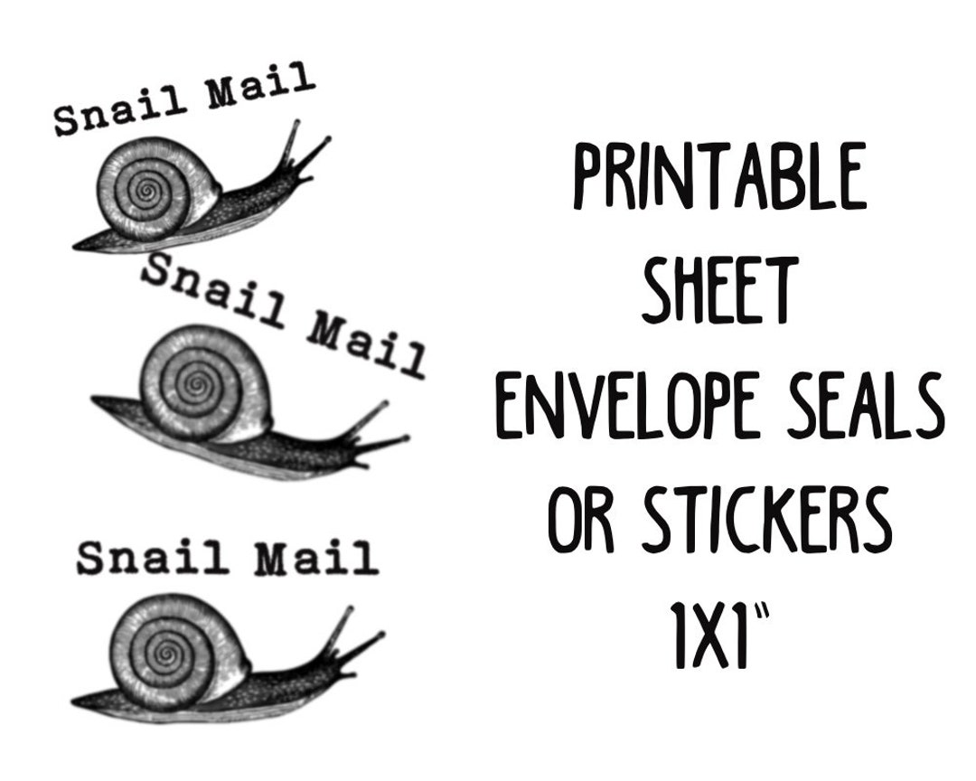 Printable Snail Mail Sticker Sheets Youve Got Mail Letter - Etsy