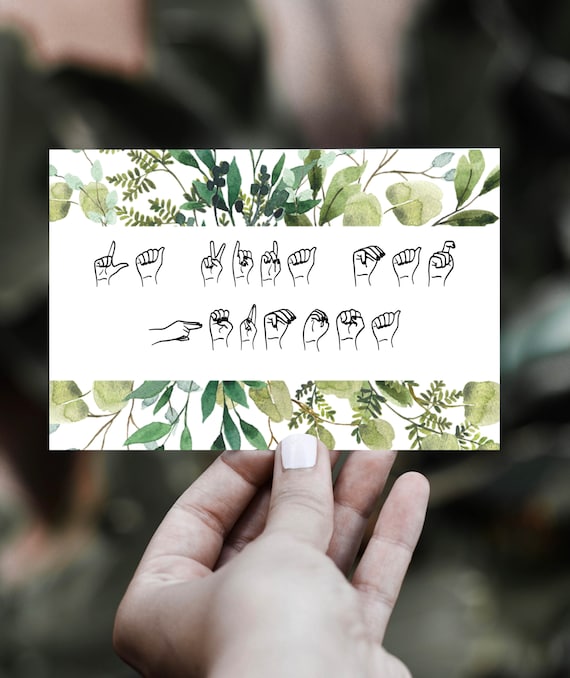 JW Espanol Sign Language Printable Card Best Life Ever - Etsy