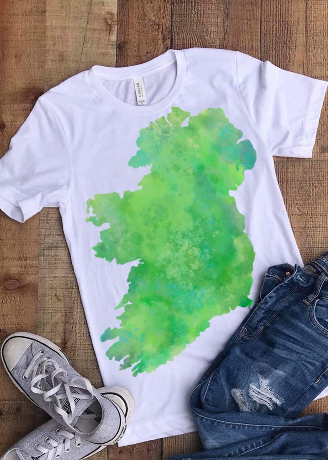 Ireland Watercolour Wall Art Map - Ireland Printable - Irish Printable ...