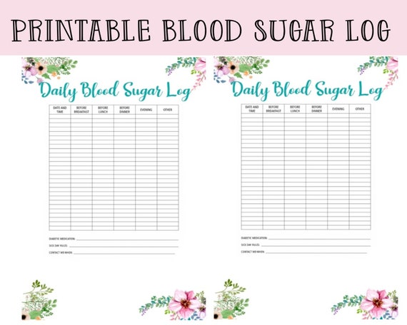 Clip Art health planner insert pressure check print diet insulin life ...