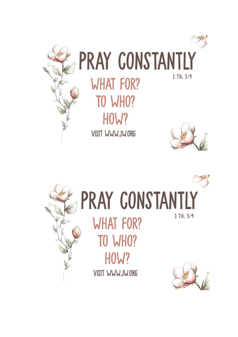 JW Ministry Printable Card Encouragement Bible Verse jw | Etsy