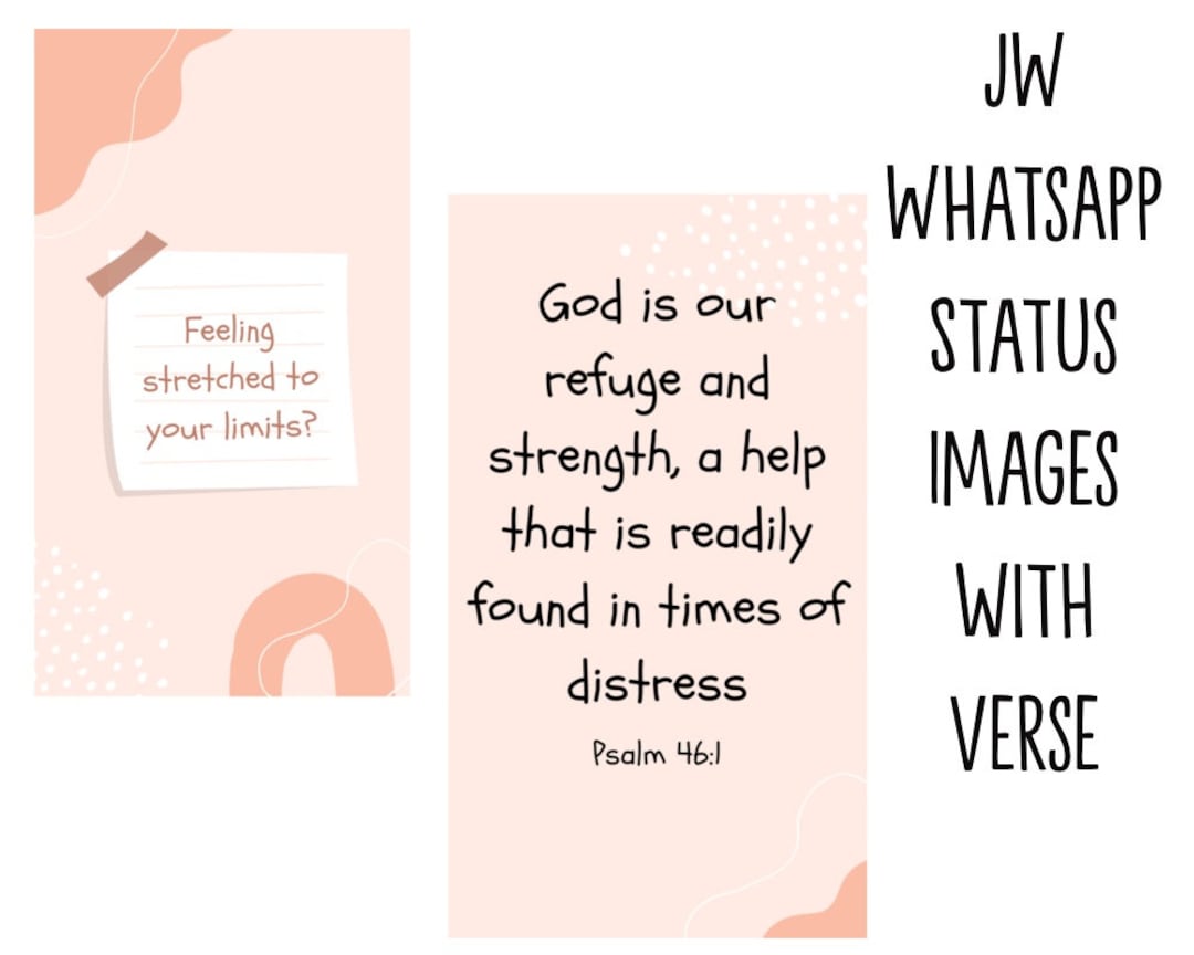 JW Whatsapp Status Scripture - Story Bible Verse - Jw Witnesses ...