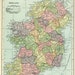 Vintage Irish Map Printable Atc Cards Mini Card Scrapbooking Junk ...