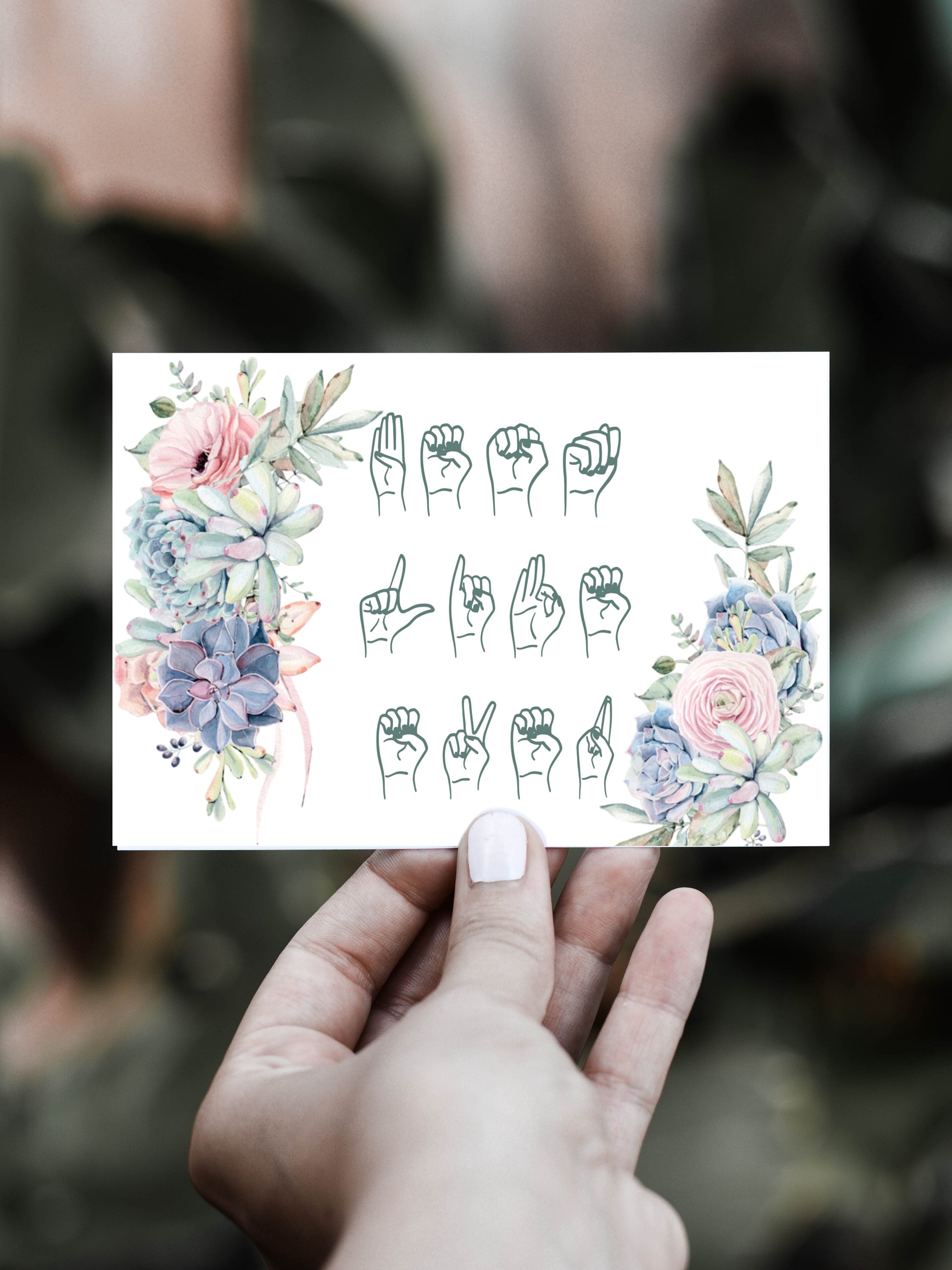 JW Sign Language Printable Card Best Life Ever Deaf - Etsy